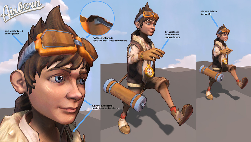 Unreal Editor 3 Contour Shader - Rigging - Tech-Artists.Org