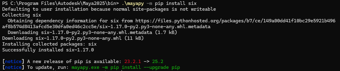 Keep getting 'Error: ModuleNotFoundError: No module named 'six'' when trying to run a python ...